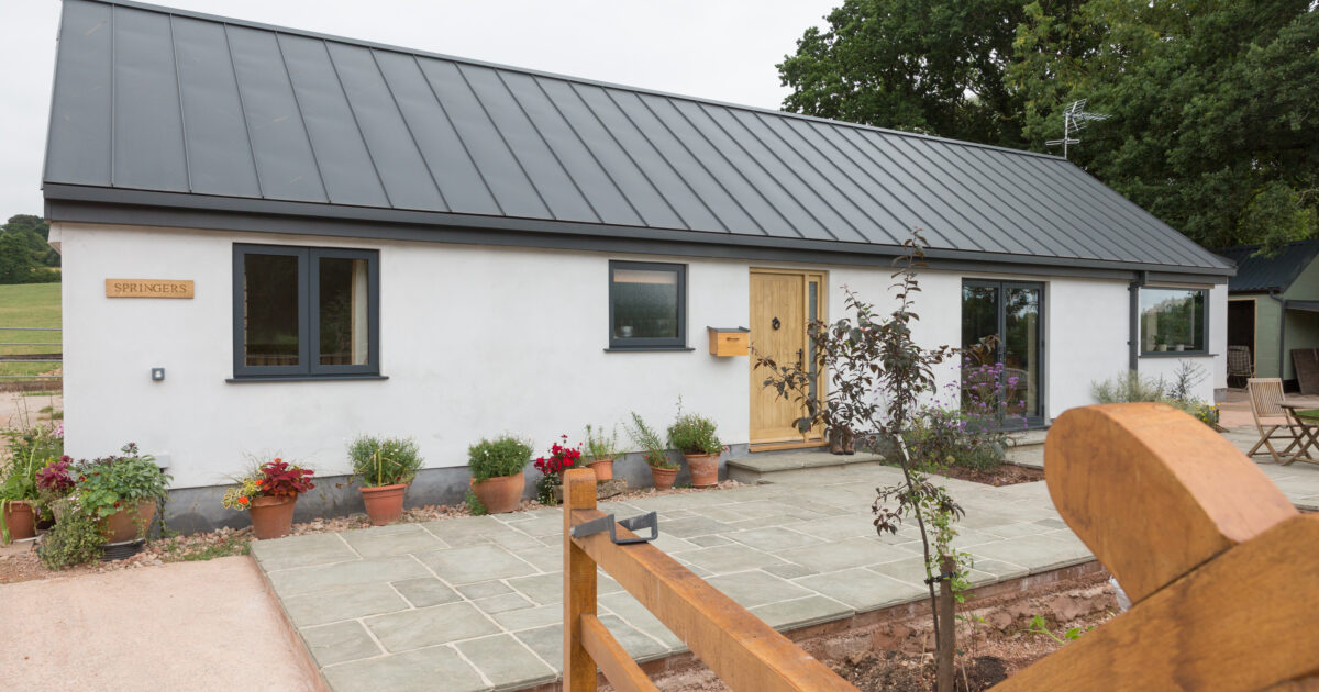 Catnic Urban Steel Roofing for Self Build Bungalow | Coates Farm | Case ...